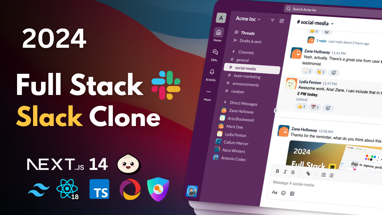 Build a Slack clone - Code With Antonio Build a Slack clone - Code With Antonio