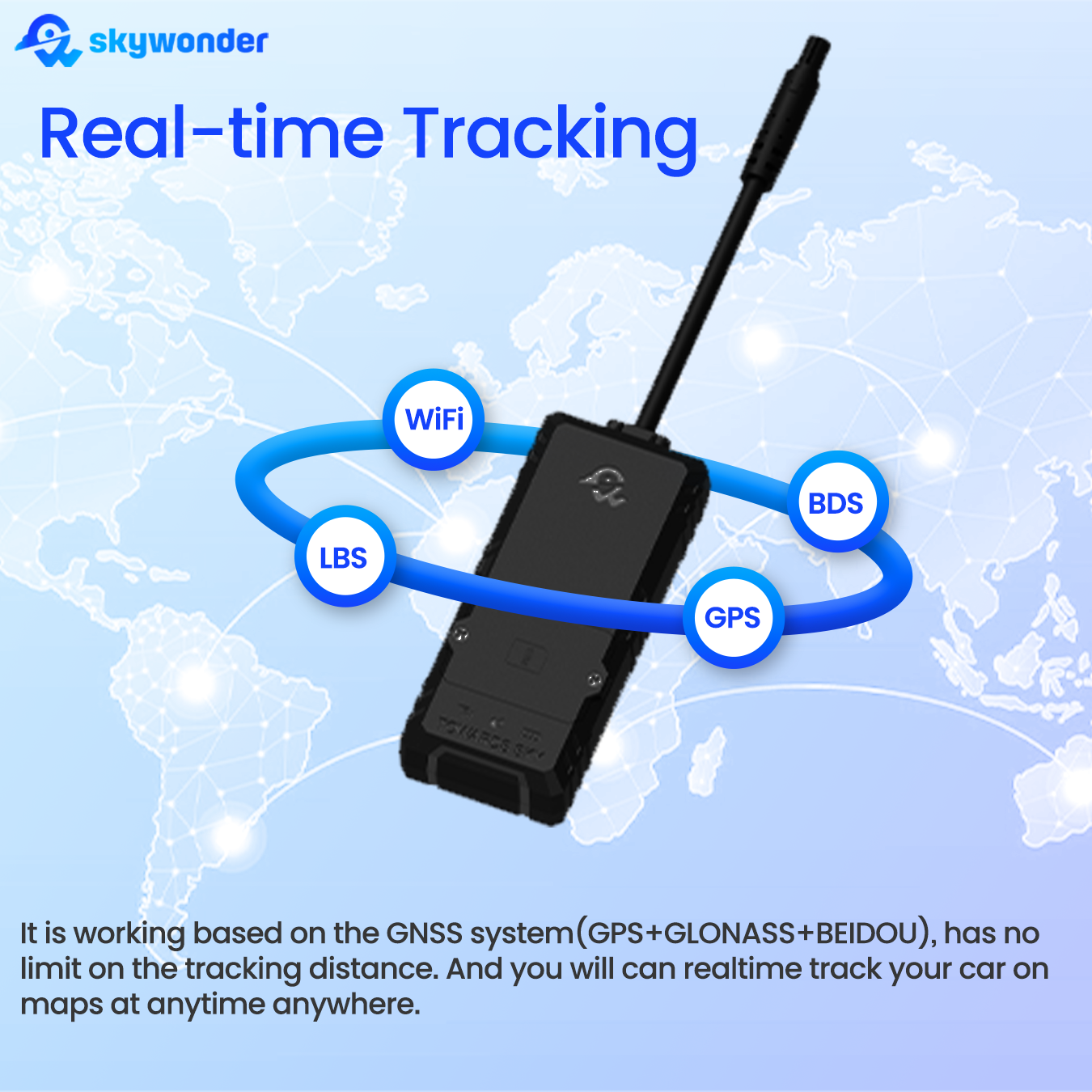 H8 4G Bluetooth GPS Tracker (IP67 Waterproof) | Skywonder
