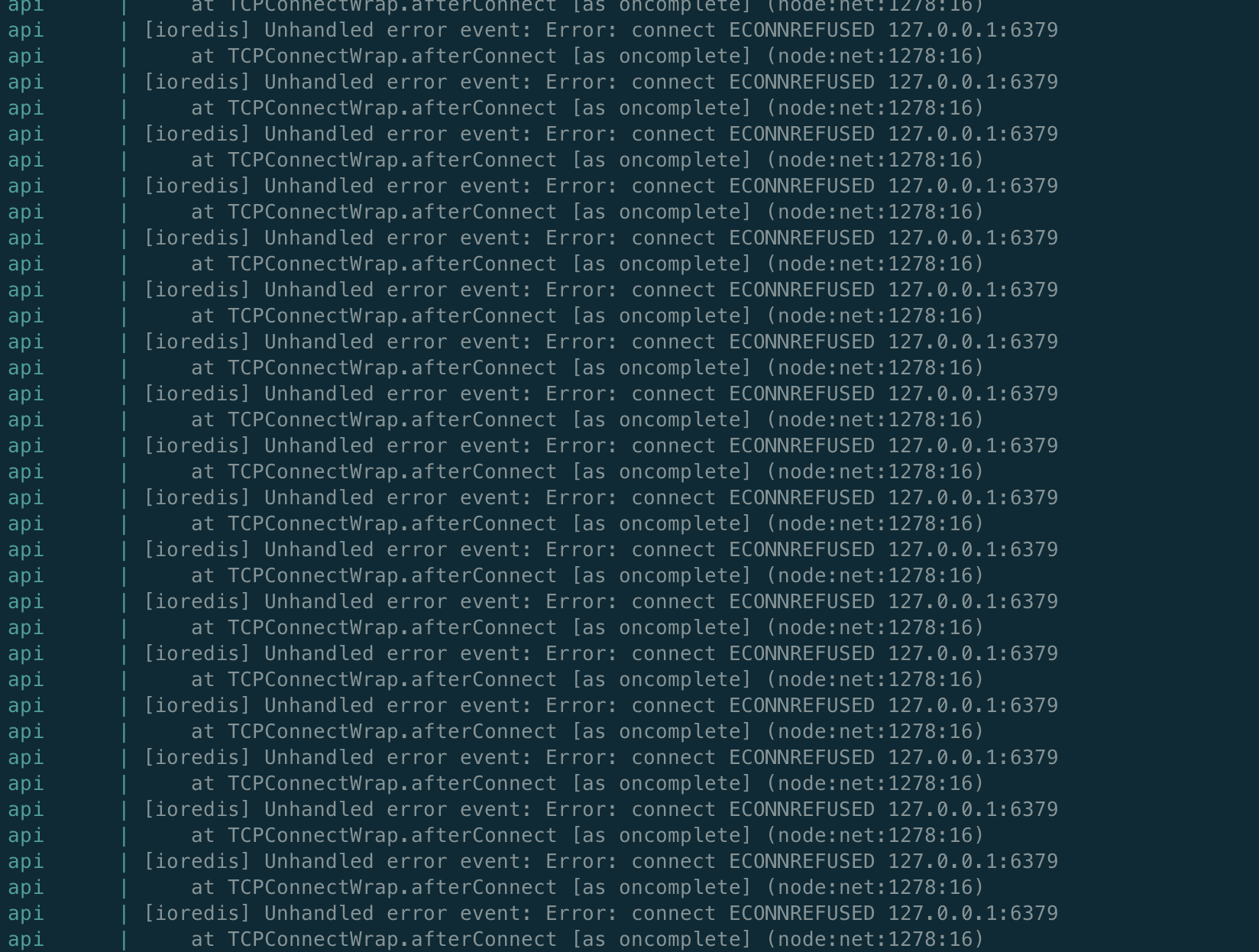 Redis connection failed. - Novu