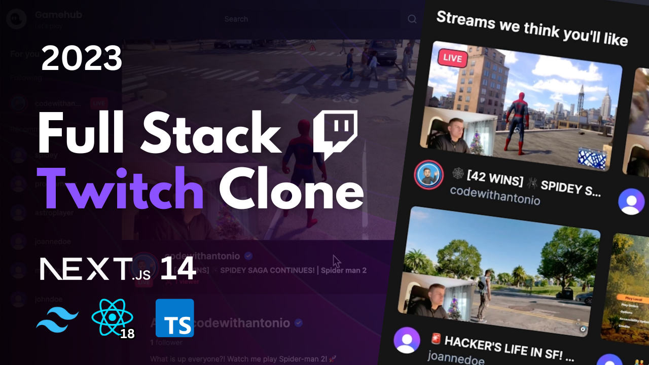 Twitch Clone - Code With Antonio Twitch Clone - Code With Antonio