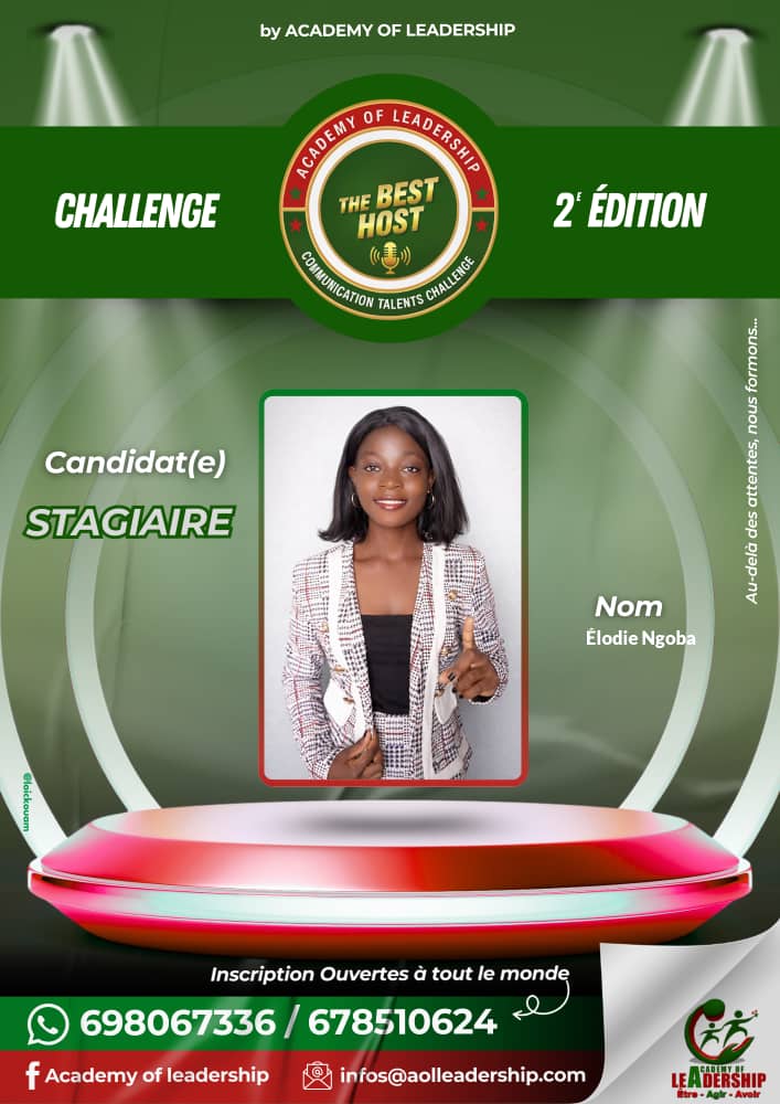 ELODIE MGOBA - THE BEST HOST CHALLENGE ÉDITION 2 | Votez maintenant