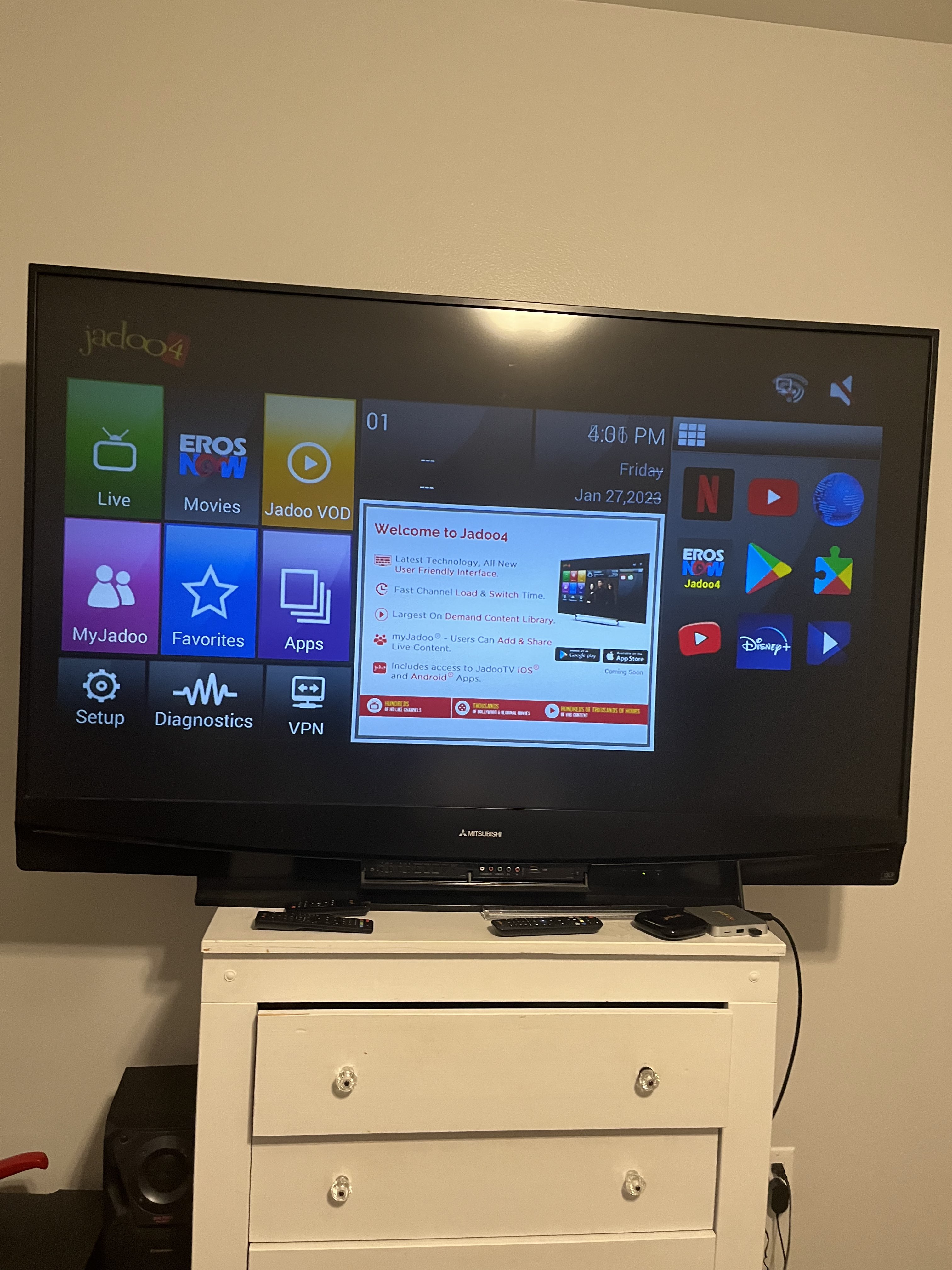 You know what I discovered with basically all Android-based JadooTV ...