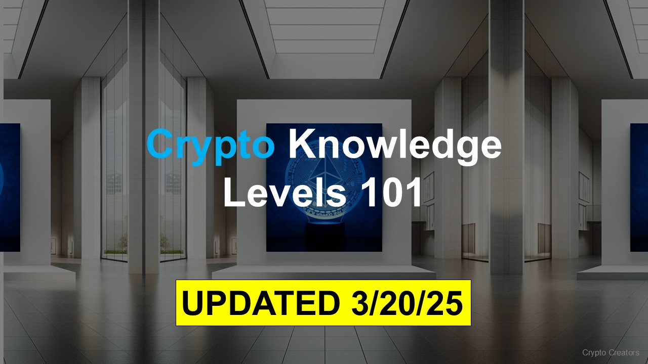 Crypto Knowledge Levels 101