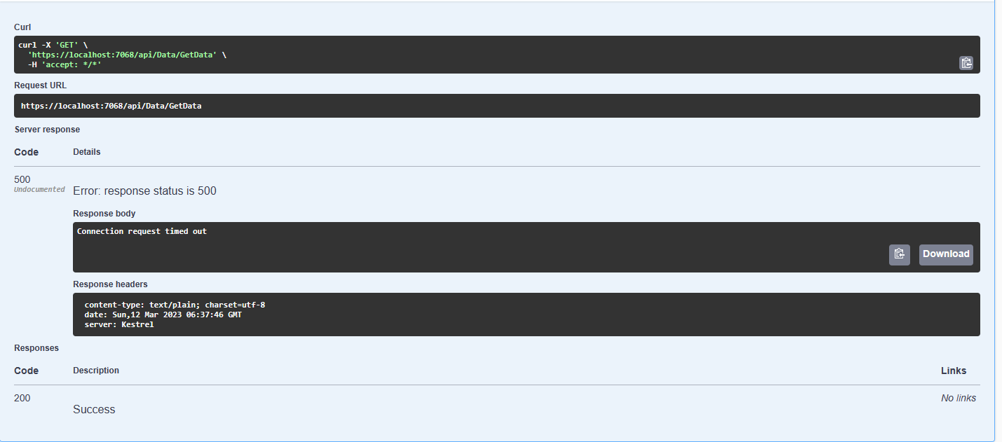 Connection Request Timed Out C 