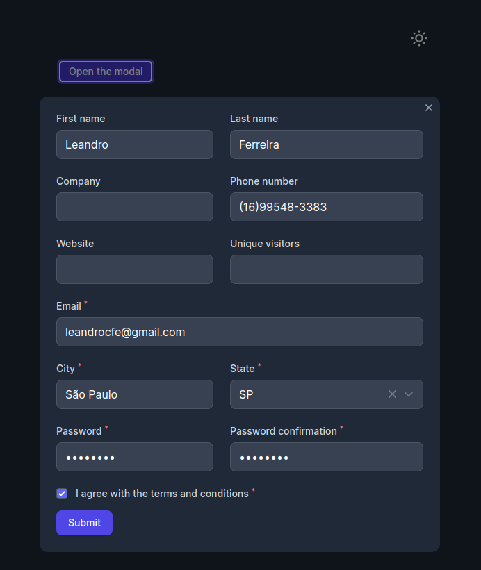 Form Builder Modal Form Action Filament