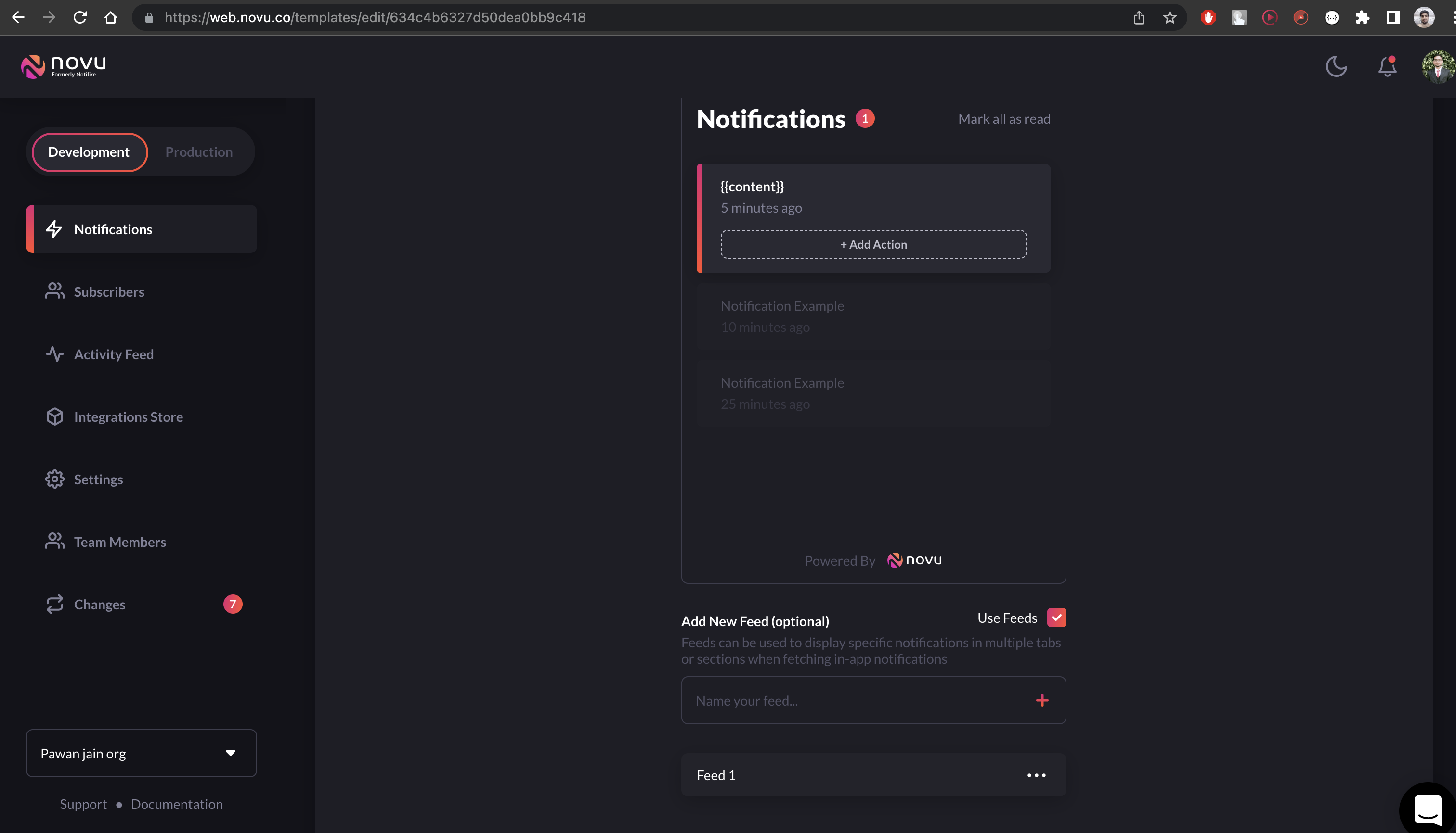 Issue with API endpoint - Novu