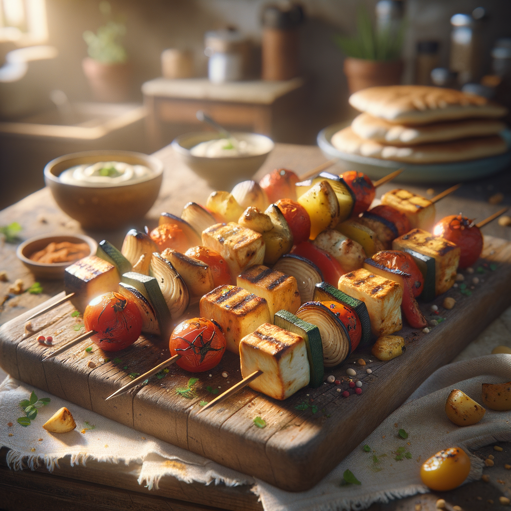 Mediterranean Chicken & Tofu Kebabs Recipe | BakeBot