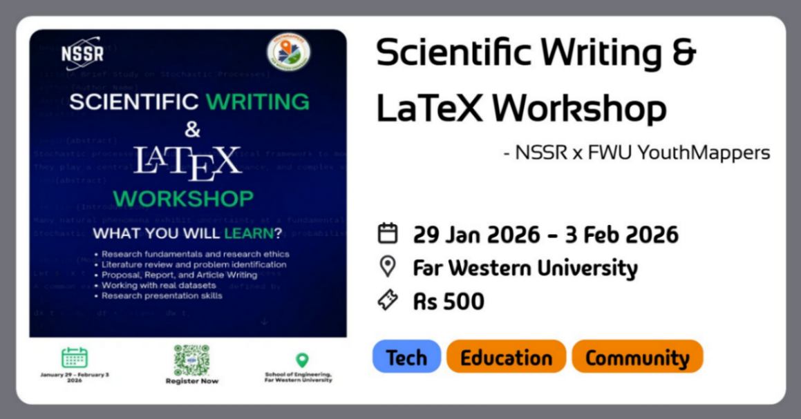 Scientific Writing & LaTeX Workshop