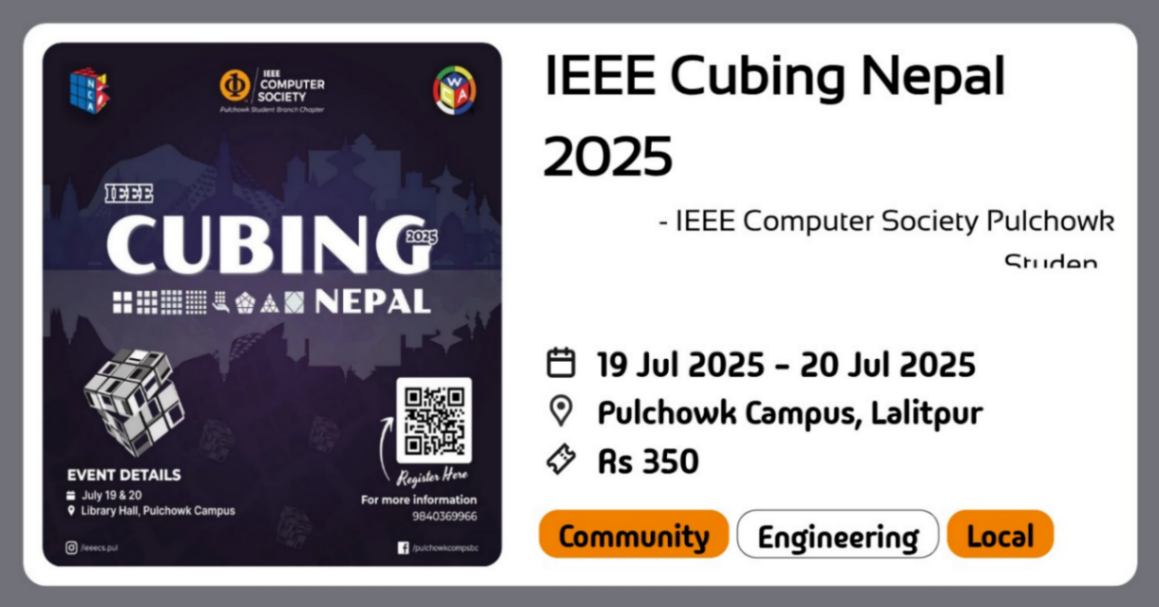 IEEE Cubing Nepal 2025