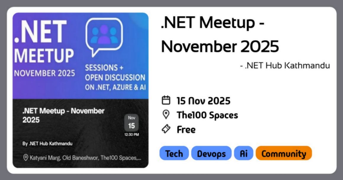 .NET Meetup - November 2025