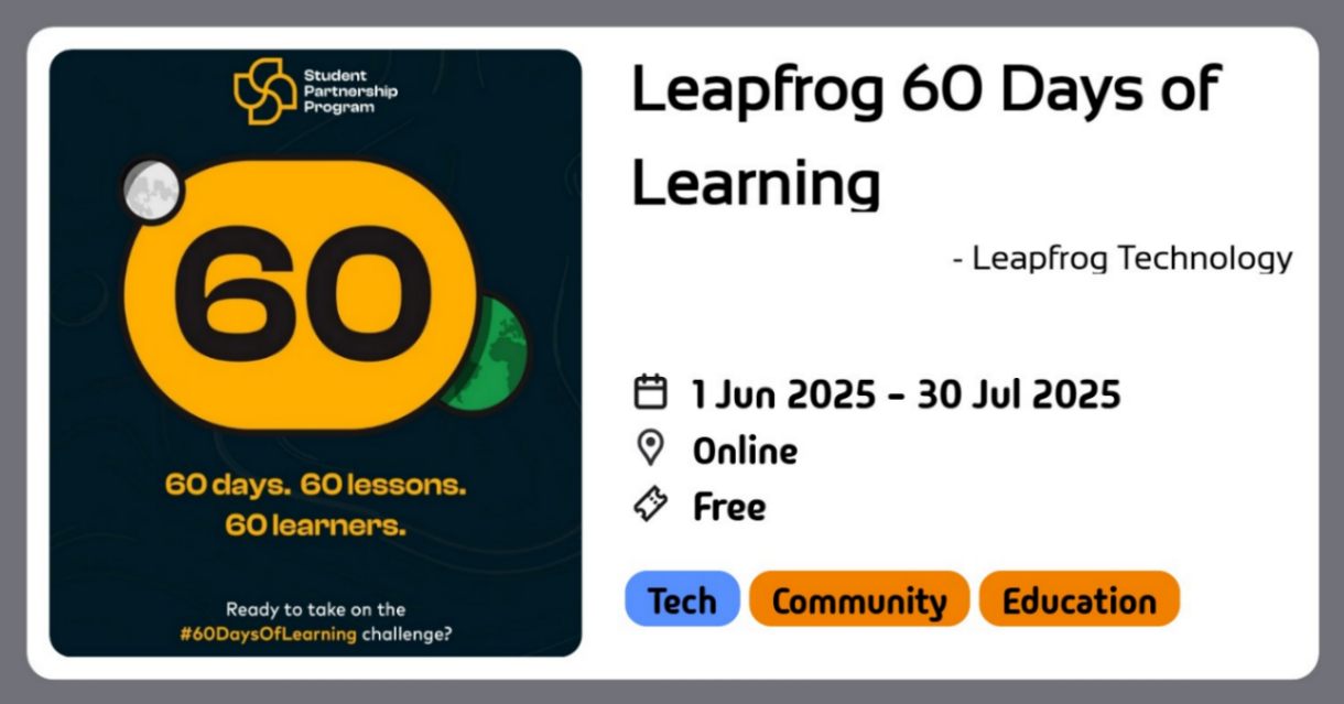 Leapfrog 60 Days of Learning
