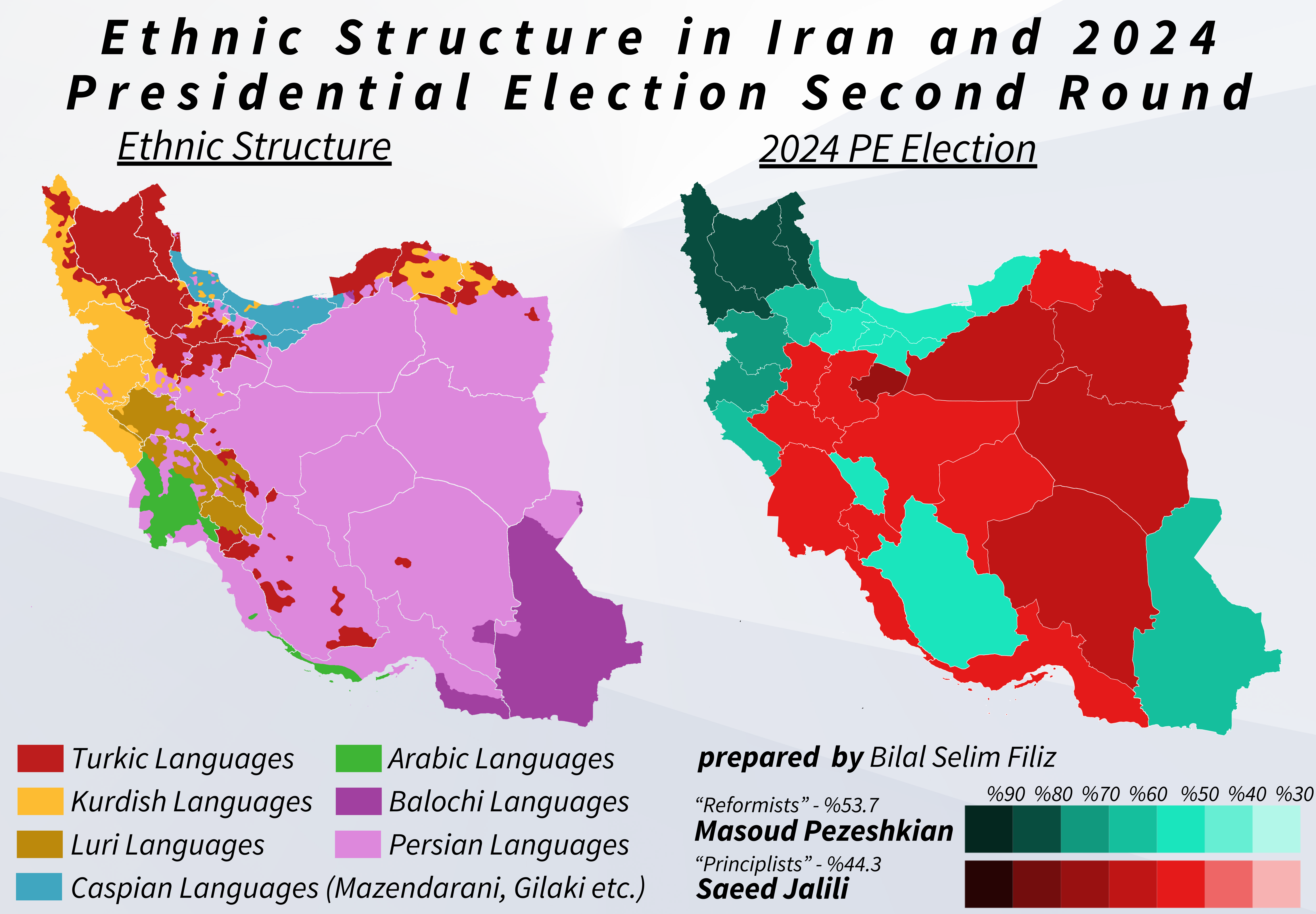 İran 2024 Cumhurbaşkanlığı Seçimi ve Etnik Yapısı - Nişanyan Tarih Atlası