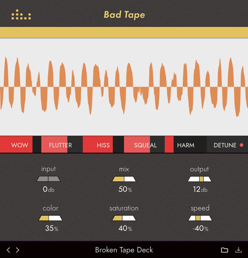 Bad Tape 1 — Free Audio Plugin | PausePlayRepeat