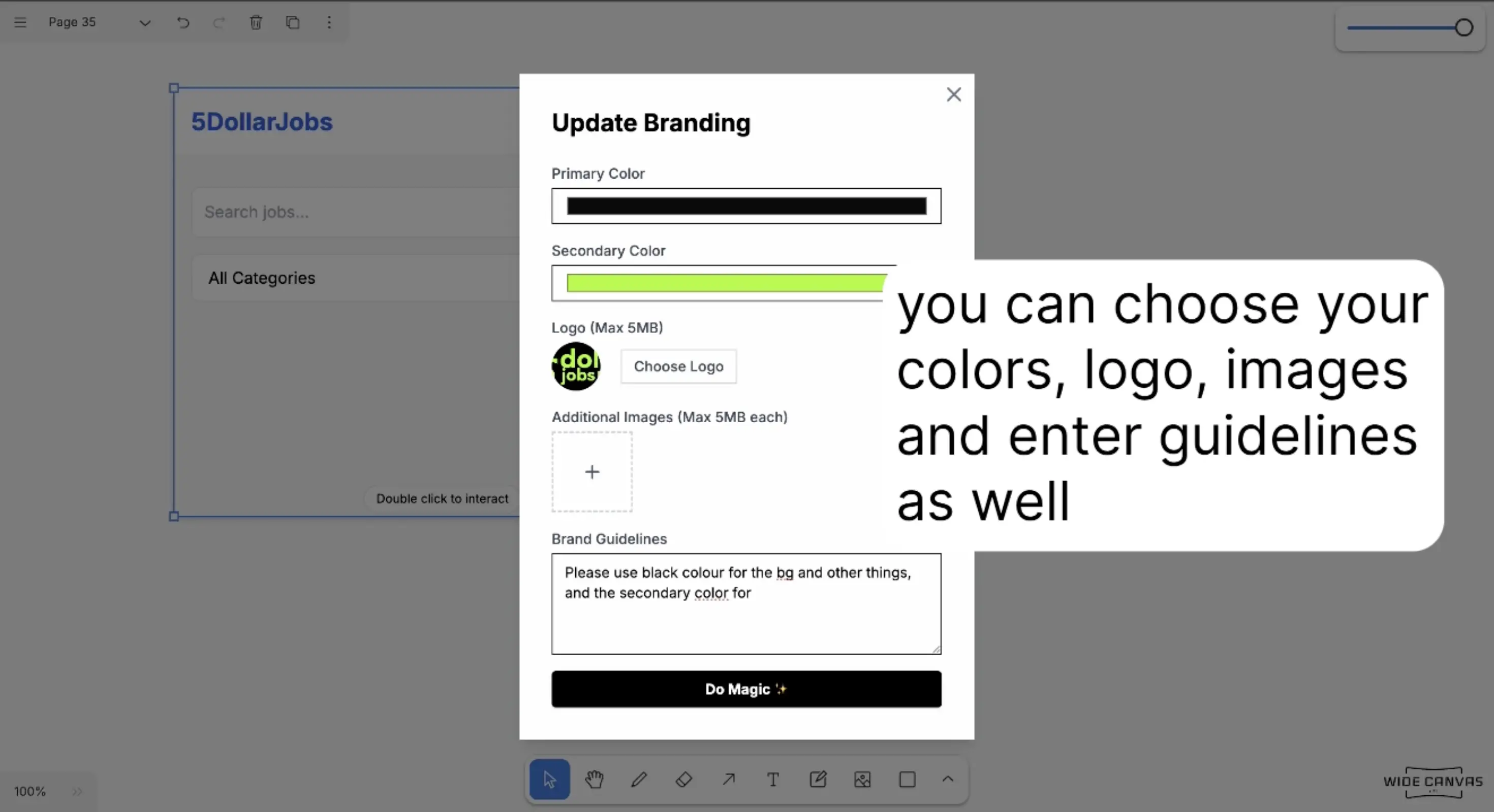 Widecanvas Ai Draw Speak And Code Your App To Life