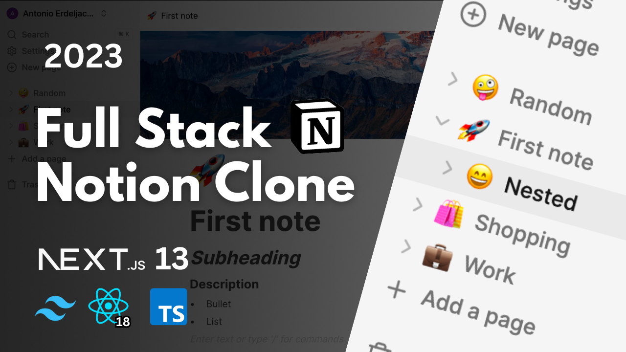 Fullstack Notion Clone - Code With Antonio