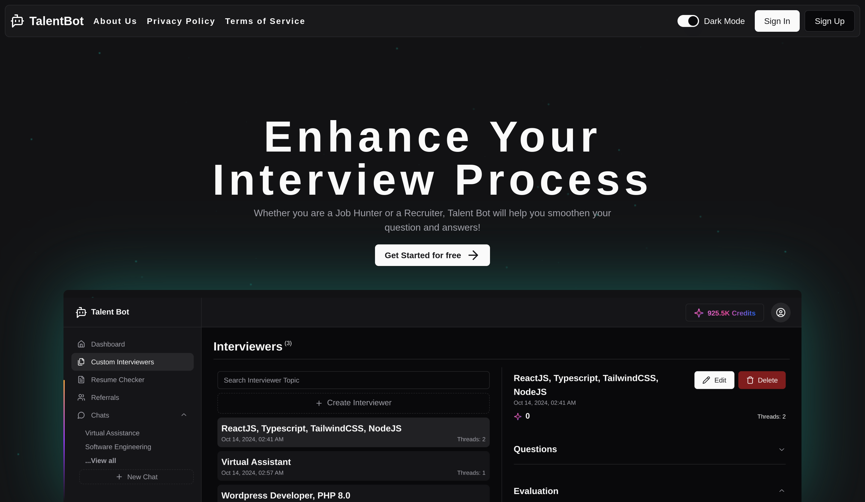 Talent Bot: AI Interviewer
